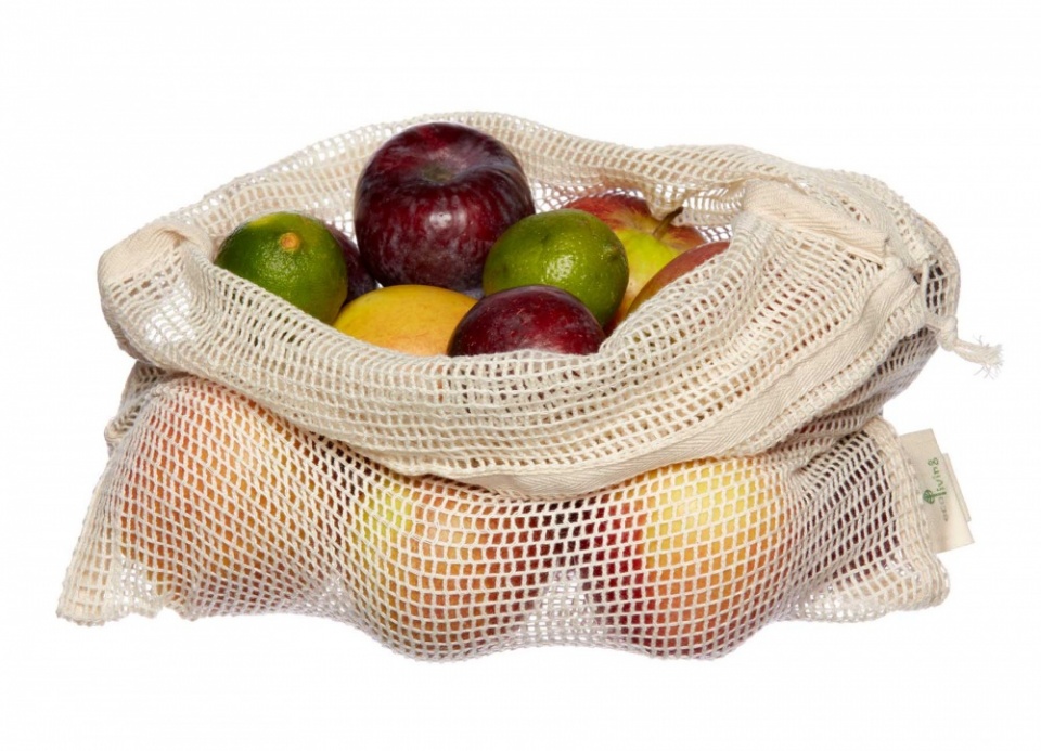 Organic Fruit & Veg Net Bags - ecoLiving.co.uk